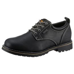 Schn&uuml;rschuh Dockers by Gerli, Herren, Gr. 42, schwarz, Leder, Nappaleder, Schuhe Schn&uuml;rschuh, Freizeitschuh mit Kaltfutter