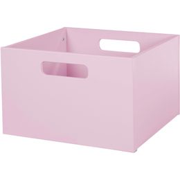Aufbewahrungsbox Roba "rosa", rosa, Aufbewahrungsboxen, Kinder, B/H/T: 42cm x 26cm x 38cm, Aufbewahrungsbox, aus Holz; Organizer f&uuml;r Spielzeug, B:42cm H:26cm T:38cm