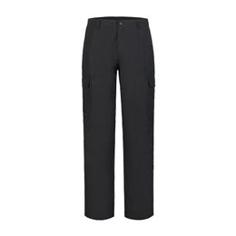 Cargohose Icepeak "H CARGOHOSE ATKAN", Herren, Gr. 52, N-Gr, schwarz (basic schwarz), Obermaterial: 59% Baumwolle, 41% Polyamid, Hosen Cargohose, lockere Passform, mit mehreren Taschen, vorgeformte Kniebereiche
