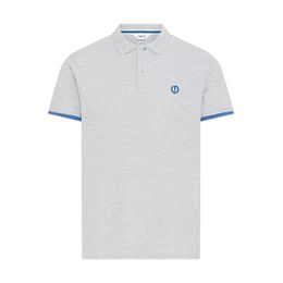 !Solid Poloshirt SOLID "Poloshirt SDBenjaminPolo", Herren, Gr. M, grau (lig grau m), Obermaterial: 60% Baumwolle CO. 40% Polyester PES., Shirts Poloshirt