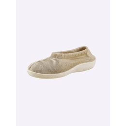 Slipper Casual Looks, Damen, Gr. 37, gelb (vanille), Textil, Schuhe Slipper