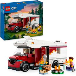 Konstruktionsspielsteine Lego "Abenteuer-Wohnmobil (60454), Lego City", bunt, Spielbausteine, Kinder, Kunststoff, Konstruktionsspielsteine, Made in Europe, Topseller