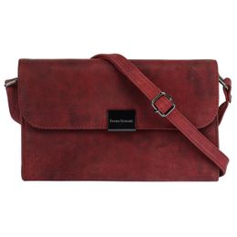 Umh&auml;ngetasche Bruno Banani, Damen, Gr. B/H/T: 25cm x 15cm x 3cm onesize, rot, Leder, leicht gl&auml;nzend, unifarben, Taschen Umh&auml;ngetasche, echt Leder