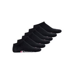 Sneakersocken Champion "Socken 6er Pack", Damen, Gr. 43-46, schwarz, Obermaterial: 71% Baumwolle CO. 23% Polyester PES. 4% Polyamid PA. 2% Elasthan EL., Socken Sneakersocken