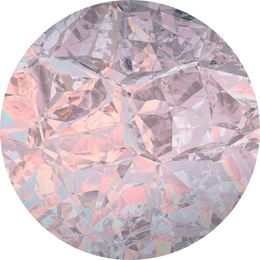 Vliestapete Komar "Vlies selbstklebend - Glossy Crystals - Gr&ouml;&szlig;e 125 x 125 cm", rosa (rosa, silber), B:125m L:125m, Vlies, Tapeten, Vliestapete, Wohnzimmer, Schlafzimmer