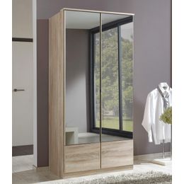 Kleiderschrank wimex "Imago", braun (struktureichefarben hell), B:90cm H:199cm T:58cm, Schr&auml;nke, Kleiderschrank
