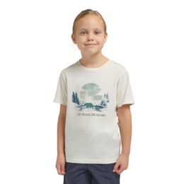 T-Shirt Jack Wolfskin "GRAPHIC COTTON T KIDS", Jungen, Gr. 140, print cotton, Obermaterial: 100% Baumwolle, Shirts T-Shirt