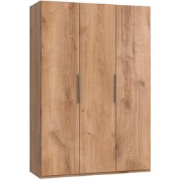 Kleiderschrank wimex "Level by fresh to go", braun (plankeneichefarben), B:150cm H:216cm T:58cm, Schr&auml;nke, Kleiderschrank, ohne Schubladen