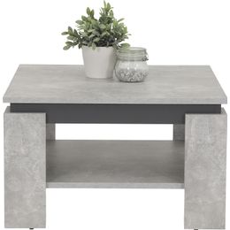 Couchtisch Hela "TIM", beton, anthr, B:68cm H:41cm T:68cm, Tische, Couchtisch, mit Ablageboden, quadratisch oder rechteckig