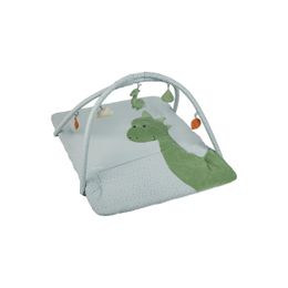Krabbeldecke Sterntaler "Spielbogen DINO Rexi", Baby, grau (graublau), Obermaterial: 60% Baumwolle CO. 40% Polyester PES., Wohndecken Krabbeldecke