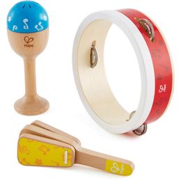 Spielzeug-Musikinstrument HAPE "Junior Perkussion Set", bunt, Spielzeug-Musikinstrumente, Kinder, Holz, Spielzeug-Musikinstrument