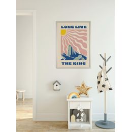 Wandbild Komar "Disney The Lion King Pride Rock", beige (farbe bild(er): beige,blau,rosa), Disney, 1 Stk., Vlies, Bilder, Wandbild, 40 x 50 cm (Breite x H&ouml;he) - Kinderzimmer, Dekoration