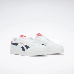 Sneaker Reebok CLASSIC "REEBOK SMASH EDGE", Jungen, Gr. 36, wei&szlig; (ftwrwei&szlig;, vectornavy, vectorrot), Synthetik, Schuhe Sneaker