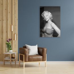 Acrylglasbild queence "Marilyn Monroe", grau (farbe bild(er): grau), B:40cm H:60cm T:0,4cm, Bilder, Acrylglasbild, Fine Art-Print in Galeriequalit&auml;t