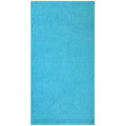 Badet&uuml;cher Dyckhoff "Kristall", blau (t&uuml;rkis), B:100cm L:150cm, Frottier, Obermaterial: 100% Baumwolle, Handt&uuml;cher, Badet&uuml;cher, mit Bord&uuml;ren