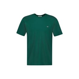 T-Shirt Gant "T-Shirt Reg Shield 1er Pack", Damen, Gr. 5XL, gr&uuml;n (gr&uuml;n (deep forest gr&uuml;n)), Obermaterial: 100% Baumwolle CO., Shirts T-Shirt