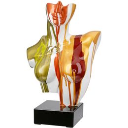 Dekoobjekt CASABLANCA BY GILDE "Skulptur Frau Bella mehrfarbig H. 52 cm", bunt (mehrfarbig), B:27cm H:52cm T:14cm, Kunstharz, Marmor, Dekofiguren, Dekoobjekt