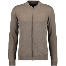 Strickfleecejacke Ragman, Herren, Gr. XXL5456, braun (camel), 95% Baumwolle 5% Kaschmir, Jacken Strickfleecejacke