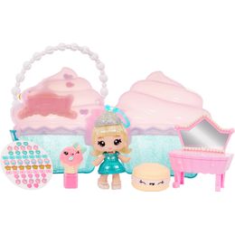 Minipuppe YUMMILAND "Yummiland Beauty Bag Playset + Lip Gloss Doll - Cupcake Beauty Bag", bunt, Puppen, Kinder, Minipuppe, inklusive Schl&uuml;sselanh&auml;nger
