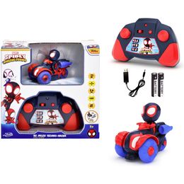 RC-Auto DICKIE TOYS "RC Miles Techno-Racer 1:50", blau (rot, blaugrau), Fernlenkfahrzeuge, Kinder, RC-Auto