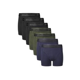 Boxershorts Bamboo basics "Boxershort RICO7P 7er Pack", Herren, Gr. XL, bunt (schwarz, gr&uuml;n, blau), Obermaterial: 68% Viskose CV. 28% Baumwolle CO. 4% Elasthan EL., Unterhosen Boxershorts