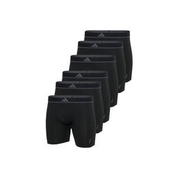 Boxershorts adidas originals "Boxershort Boxer Briefs Active Micro Flex Eco 6P 6er Pack", Herren, Gr. L, schwarz, Obermaterial: 85% Polyester PES. 15% Elasthan EL., Unterhosen Boxershorts
