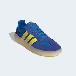 Sneaker adidas Sportswear "BARREDA DECODE", Herren, Gr. 48, gelb (bright royal, gelb, royal blau), Leder, Textil, Schuhe Sneaker, inspiriert vom Design des adidas handball spezial