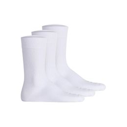 Kurzsocken Hudson "Socken EASY&sup3; 3-PACK 3er Pack", Damen, Gr. 43-46, wei&szlig;, Obermaterial: 80% Baumwolle CO. 17% Polyamid PA. 3% Elasthan EL., Socken Kurzsocken