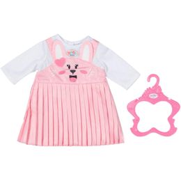 Puppenkleidung Baby Born "H&auml;schenkleid, 43 cm", rosa (rosa, wei&szlig;), Puppenkleidung, Baby, Puppenkleidung, mit Kleiderb&uuml;gel