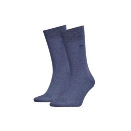 Kurzsocken Puma "Socken 2er Pack", Herren, Gr. 43-46, blau, Obermaterial: 68% Baumwolle CO. 21% Polyester PES. 9% Polyamid PA. 2% Elasthan EL., Socken Kurzsocken