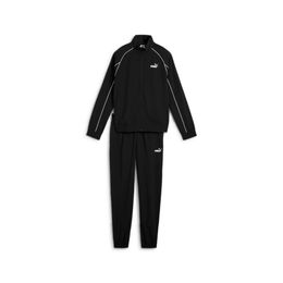 Jogginganzug Puma "WOVEN TRACKSUIT CL", Damen, Gr. S, schwarz (Puma schwarz), Obermaterial: 100% Polyamid, regular fit, Sportanz&uuml;ge Jogginganzug, mit w&auml;rmeisolierender Funktion, windabweisend