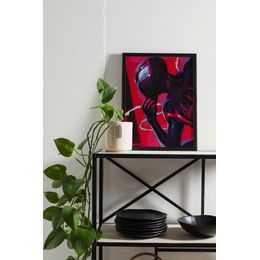 Wandbild Komar "Marvel Spider-Man Pondering", rot (farbe bild(er): rot), Disney, 1 Stk., Vlies, Bilder, Wandbild, 30 x 40 cm (Breite x H&ouml;he) - Kinderzimmer, Dekoration