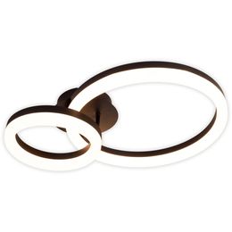 N&auml;ve N&Auml;VE LED Deckenleuchte "CIRCULO", schwarz, H: 14cm, 1 Stk., Leuchten, Stufenweise dimmbar per Wandschalter, LED Deckenleuchte