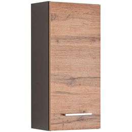 H&auml;ngeschrank Welltime "Avignon", braun (eiche, graphit), B:30cm H:64cm T:20cm, Schr&auml;nke, H&auml;ngeschrank, In drei verschiednen Farben erh&auml;ltlich
