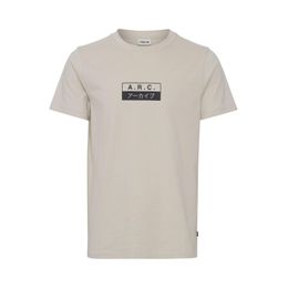 !Solid T-Shirt SOLID "T-Shirt SDElwell", Herren, Gr. L, beige (oatmeal), Obermaterial: 100% Baumwolle CO., regular fit normal, ohne Ausschnitt, Shirts T-Shirt