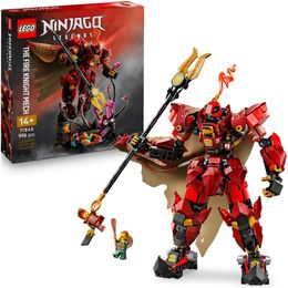 Konstruktionsspielsteine Lego "Der Feuerritter-Mech (71846), Lego Ninjago", bunt, Spielbausteine, Kinder, Kunststoff, Konstruktionsspielsteine, Made in Europe
