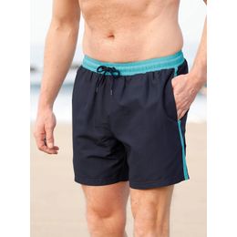 Badeshorts feel good, Herren, Gr. 8, Normalgr&ouml;&szlig;en, bunt (marine, t&uuml;rkis), Polyester, Badehosen Badeshorts
