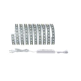 Paulmann LED-Streifen "MaxLED 500 Basisset 3m 18W 230/24V 36VA Silber unbeschichtet", silber (silberfarben), Flammen 1 Stk., Lichterketten, LED-Streifen