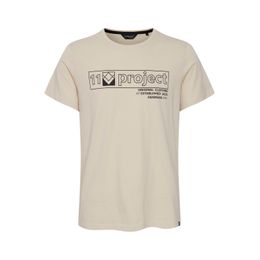 T-Shirt 11 Project "T-Shirt PRMattis", Herren, Gr. 3XL, beige (oyster gray), Obermaterial: 100% Baumwolle CO., Shirts T-Shirt