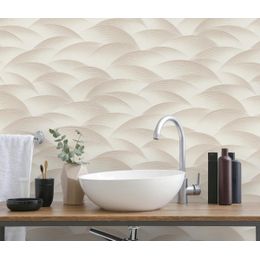 Vliestapete FASHION FOR WALLS "Sparkling Sea", beige, B:0,53m L:10,05m, Vlies, Tapeten, Vliestapete, Phthalate frei