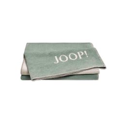 JOOP! Wohndecke JOOP "Wohndecken 1er Pack" Gr. 150, gr&uuml;n (jade), B:150cm, Obermaterial: 58% Baumwolle CO. 35% Polyacryl PAN. 7% Polyester PES., Wohndecken, Wohndecke