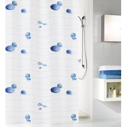 Duschvorhang Kleine Wolke "Miami", blau, B:180cm H:200cm, Polyester, Duschvorh&auml;nge, Duschvorhang