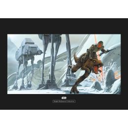Bild Komar "Star Wars Classic RMQ Hoth Battle Ground", bunt (farbe bild(er): bunt), B:70cm H:50cm, Holz, Papier, Bilder, Bild, Wandbild zur Dekoration im Kinderzimmer - ohne Rahmen