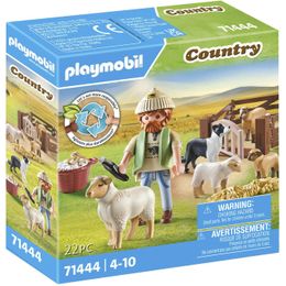 Konstruktions-Spielset Playmobil "Junger Sch&auml;fer mit Schafen (71444), Country", bunt, Spielbausteine, Kinder, Kunststoff, Konstruktions-Spielset, teilweise aus recyceltem Material; Made in Europe