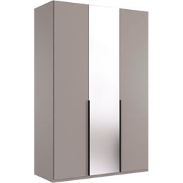 Kleiderschrank wimex "Mugano,in 5 Breiten,2 H&ouml;hen,2 Tiefen, viele Farben, Made in Germany", saharagrau, griffe schwarz, B:135cm H:208cm T:58cm, Holzwerkstoff, Schr&auml;nke, Kleiderschrank, mit langen Griffen aus Metall, mit oder ohne Spiegel