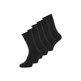 Jack & Jones Kurzsocken JACK & JONES "Socken JACBASIC BAMBOO SOCK 5P 5er Pack", Herren, Gr. 40-46, schwarz, Obermaterial: 54% Viskose CV. 26% Polyester PES. 18% Baumwolle CO. 2% Elasthan EL., Socken Kurzsocken