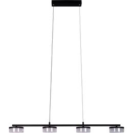 N&auml;ve N&Auml;VE LED Pendelleuchte "Cimo", schwarz, 4, H: 150cm, 1 Stk., Leuchten, stufenweise dimmbar per Wandschalter, Lichtfarbe warmwei&szlig;, schwarz, LED Pendelleuchte