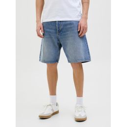 Jack & Jones Relaxshorts JACK & JONES "JJITONY JJORIGINAL SHORTS SBD 210 SN", Herren, Gr. M, N-Gr, blau (blau denim pack:am 404), Web, Obermaterial: 100% Baumwolle, unifarben, relaxed fit kniefrei, Hosen Relaxshorts, im Five-Pocket Style