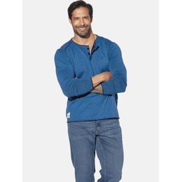 Rundhalspullover Jan Vanderstorm "Pullover AKSELBERG", Herren, Gr. XL, blau, Obermaterial: 100% Baumwolle CO., Pullover Rundhalspullover