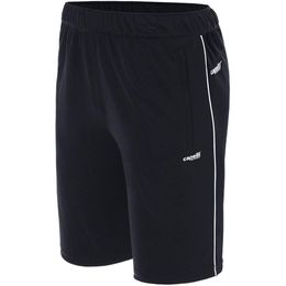 Sporthose CAPELLI SPORT, Herren, Gr. S, N-Gr, schwarz-wei&szlig; (schwarz, wei&szlig;), Obermaterial: 100% Polyamid, unifarben mit Farbeinsatz, Hosen Sporthose, mit seitlicher Kontrastnaht